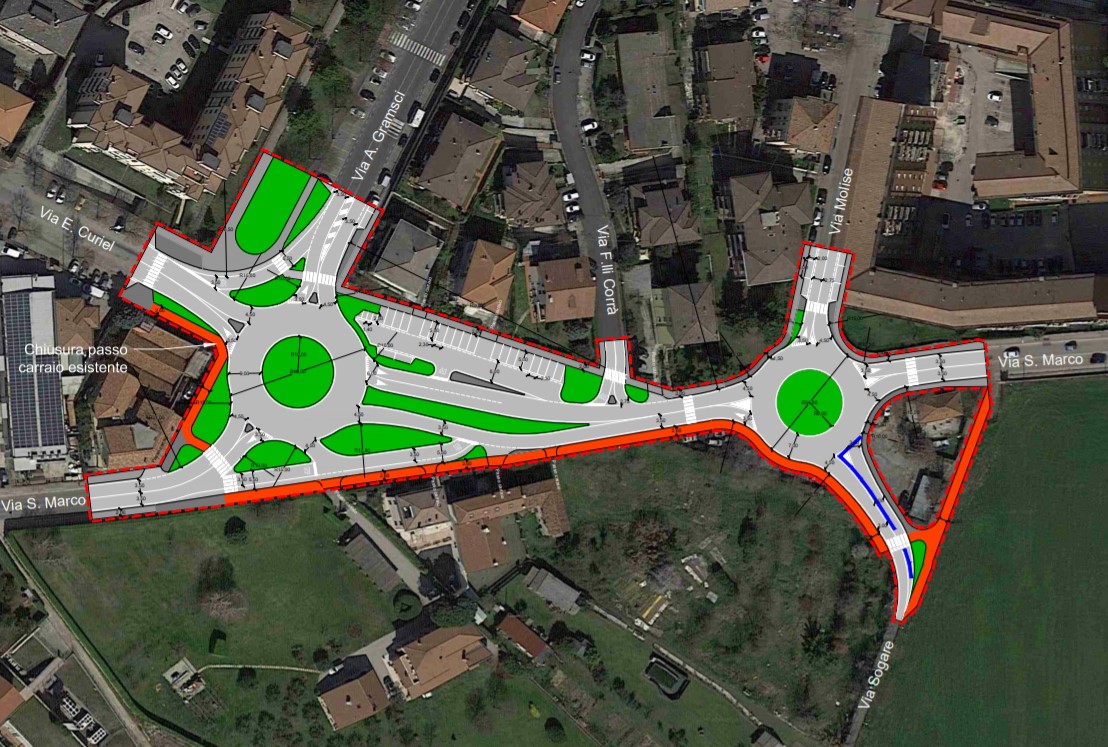 Sicurezza stradale a Verona, in arrivo due rotonde in Borgo Milano