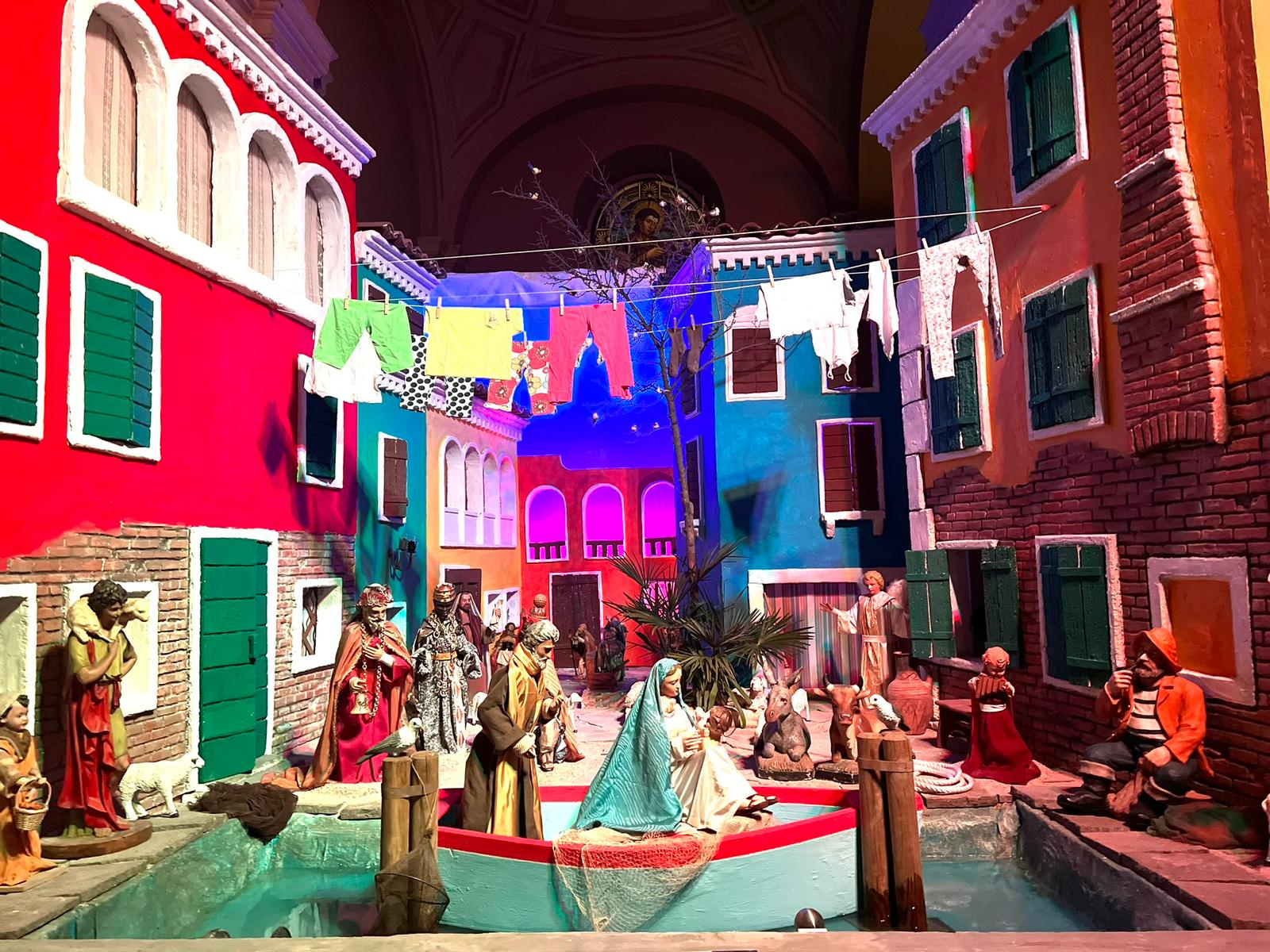 Lo straordinario presepe di Minerbe quest'anno è ambientato a Burano