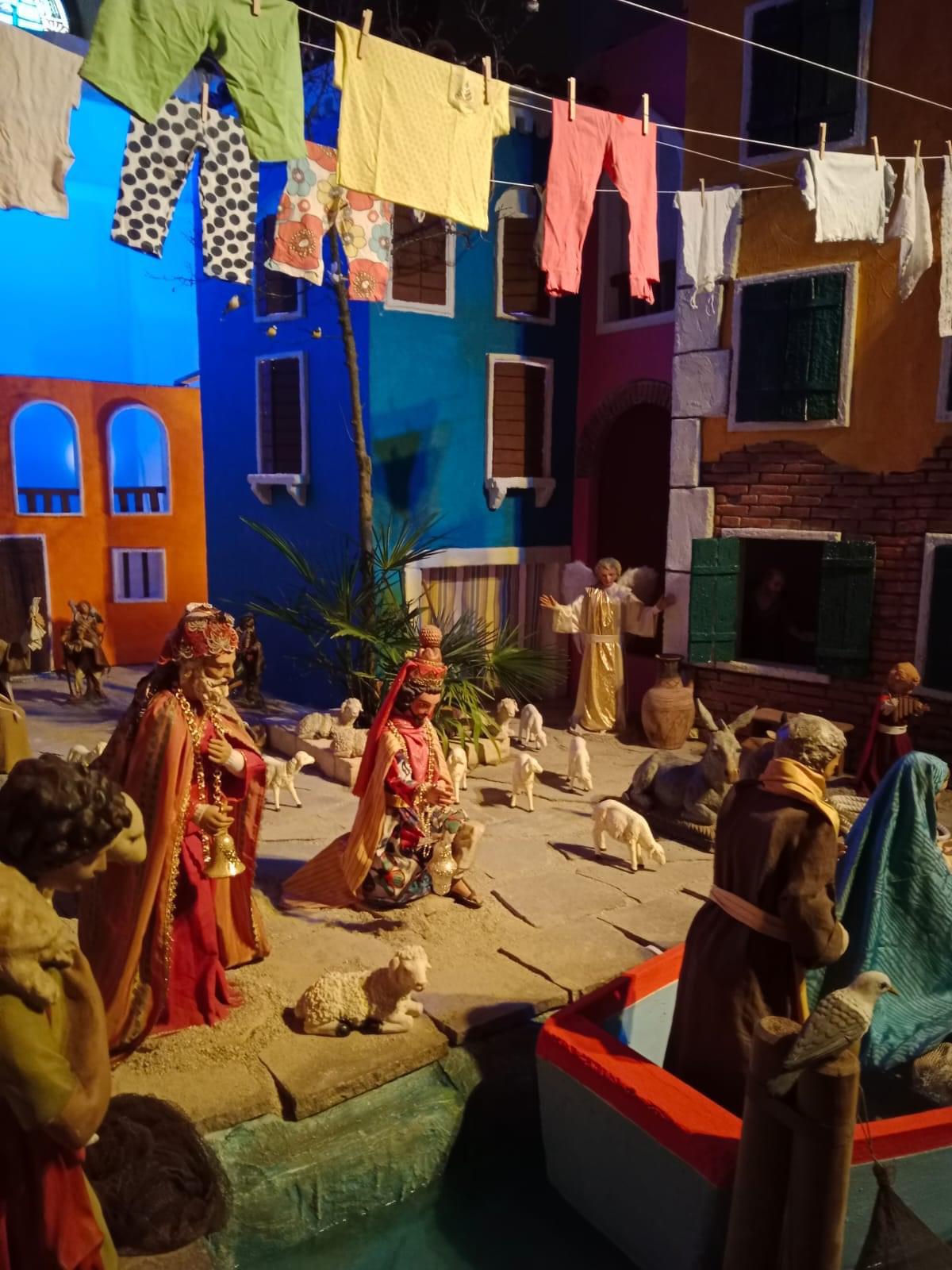 Lo straordinario presepe di Minerbe quest'anno è ambientato a Burano