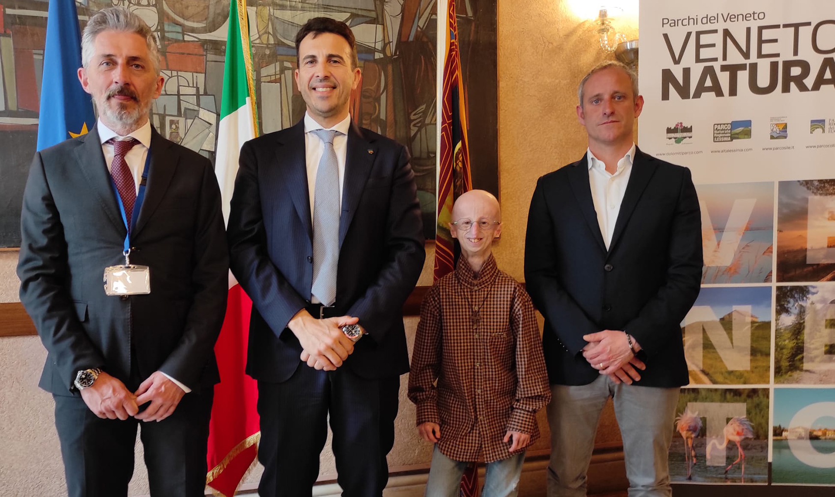 Sammy Basso testimonial dei parchi del Veneto: c'è anche la Lessinia