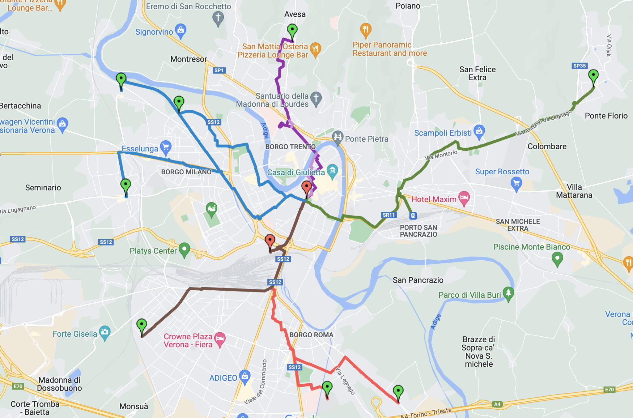 Fiab Verona, come sopravvivere ai cantieri. Tutte le mappe delle ciclabili