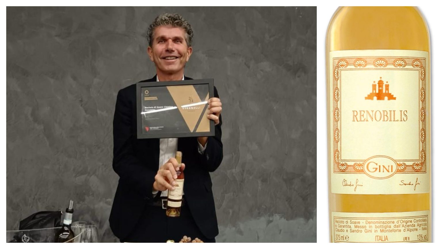 Il Recioto di Gini splende con il “Sole 2024” della Guida Oro di Veronelli