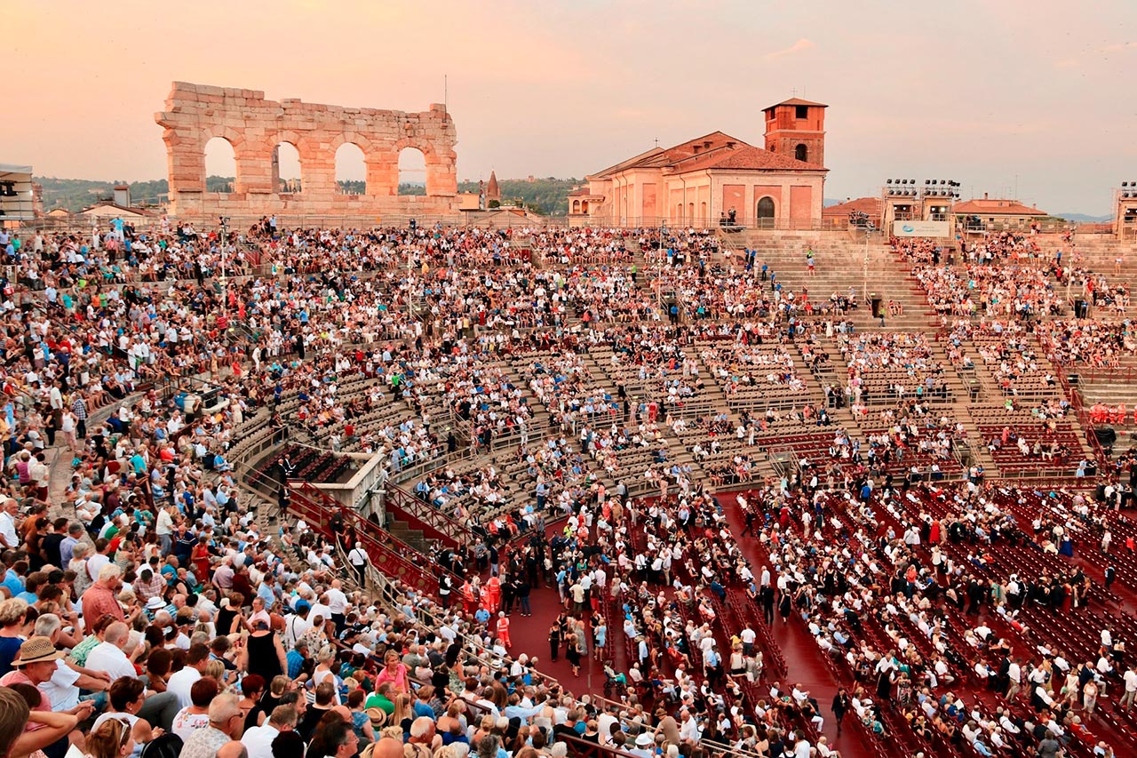 Spannende Programm Verona Arena Bildnull