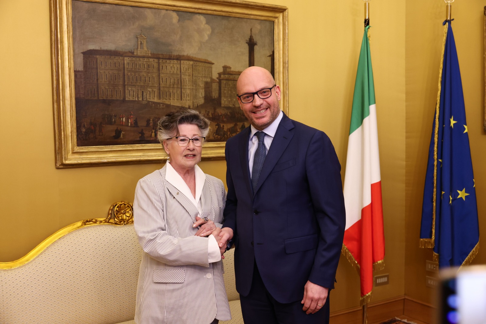 Festa della mamma, Fontana con la madre dei fratelli Turazza