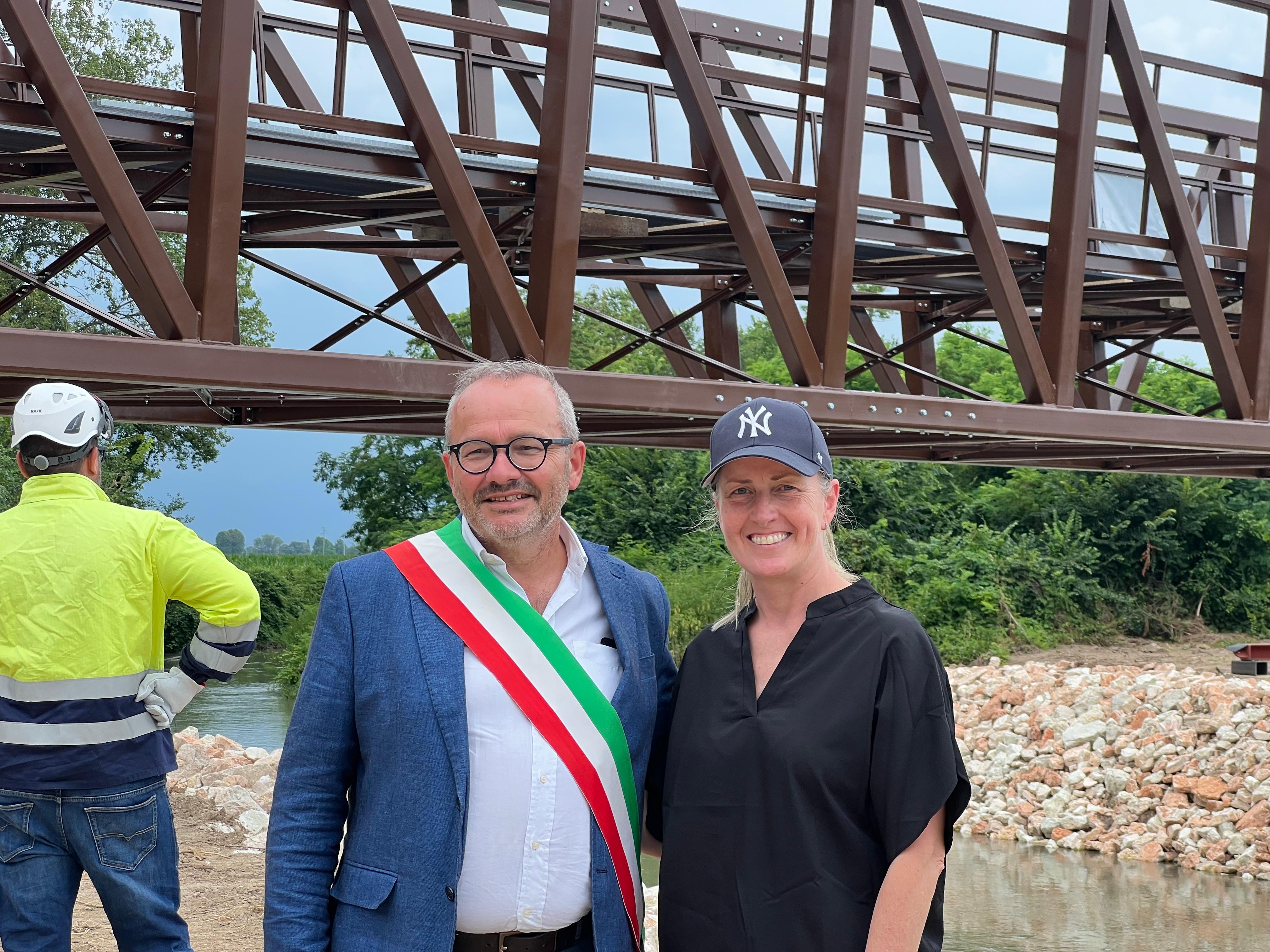 Verona Est, nuova passerella ciclabile sul Fratta
