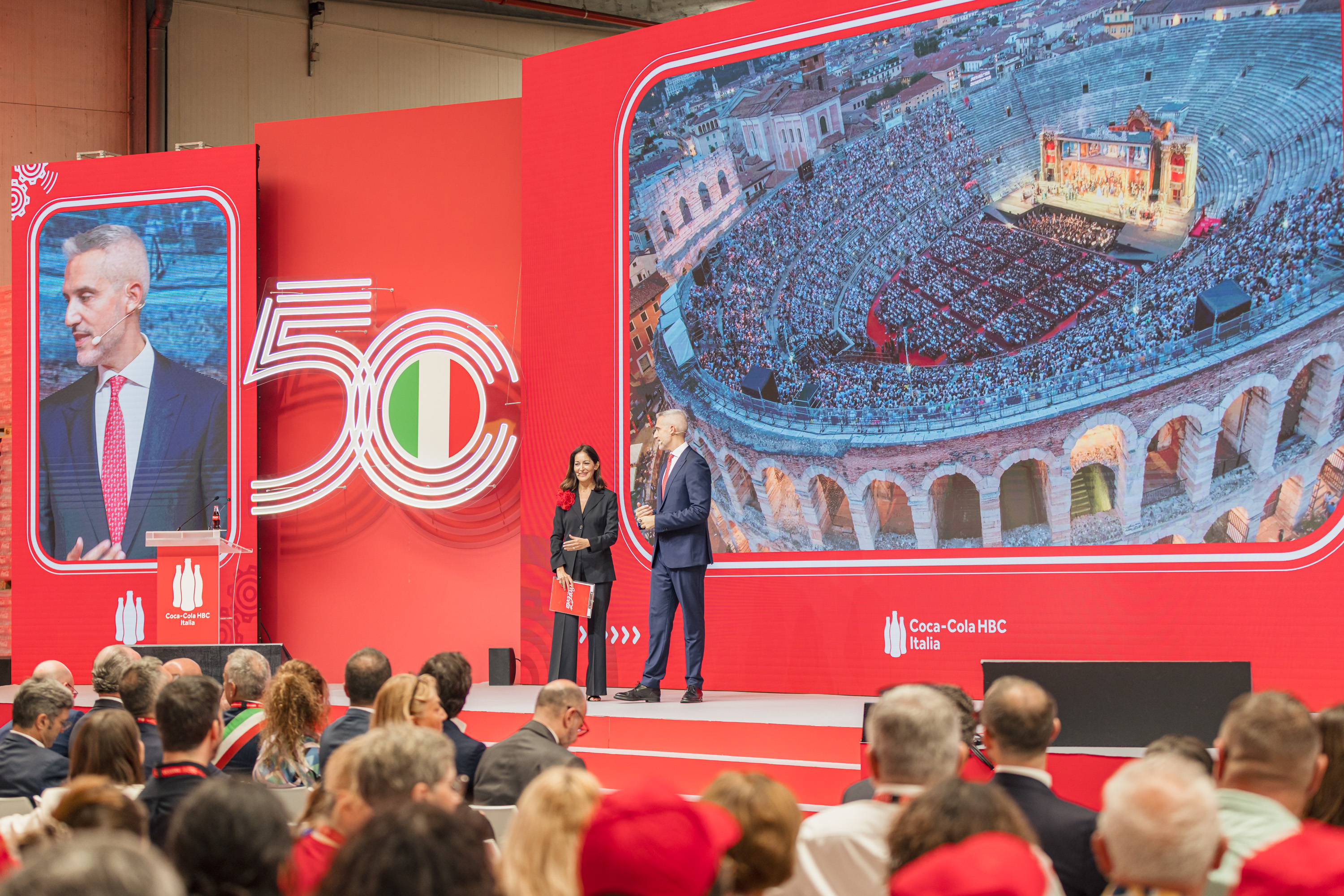 I 50 anni di Coca Cola a Nogara: obiettivo Olimpiadi 2026